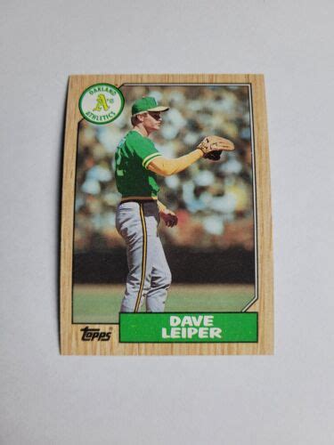 1987 Topps Baseball 441 Dave Leiper Ebay