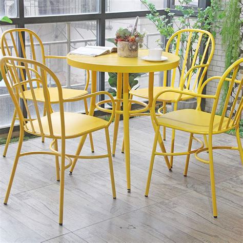 Supply 4 Seater Nordic Small Round Bistro Coffee Shop Removable Balcony