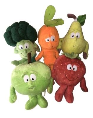 Peluche Goodness Gang Vitamini Plush Coop Lidl Fragola Broccolo Pera