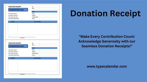 Charity Donation Form Template