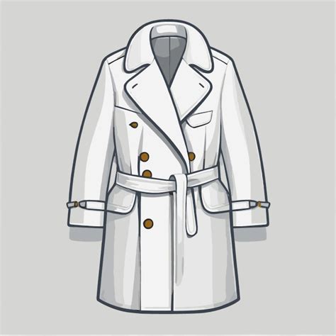 Premium Vector Coat Vector On A White Background