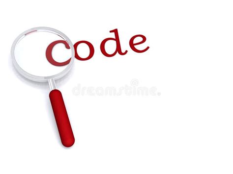 Code With Magnifying Glass Stock Illustration Illustration Of Hacker