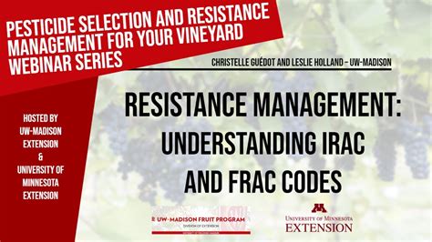 Resistance Management Understanding Irac And Frac Codes Youtube