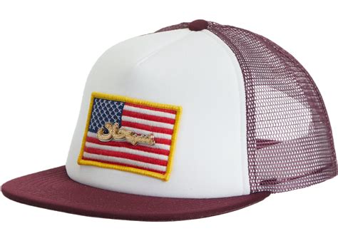 Supreme Name Plate Mesh Back 5 Panel Maroon Ss23 Us