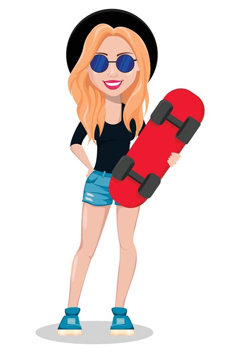 Hipster Woman Beautiful Young Girl 2975794 Vector Art At Vecteezy