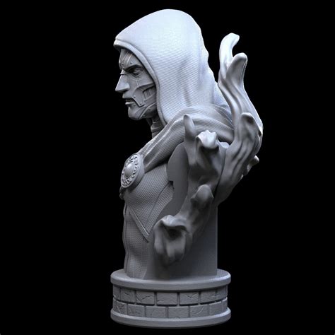 Stl File Stl Doctor Doom Bust 3d Print・3d Printable Design To Download