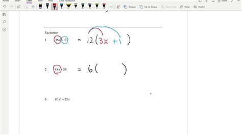 Foundation Factorising Notes Youtube