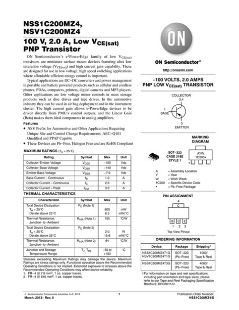 Low Vce Sat On Semiconductor
