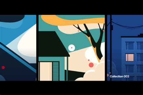 sliding card images hover interaction webflow