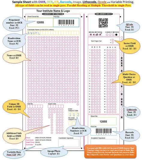 How To Scan Omr Sheets With Barcode Barcode Omr Scanner Guide