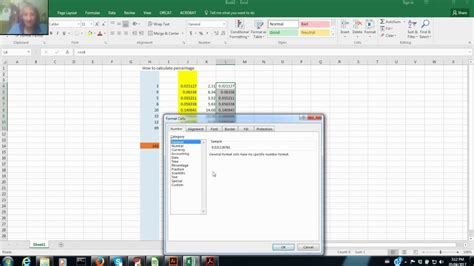 Calculating Percentage Using Excel Spreadsheet YouTube