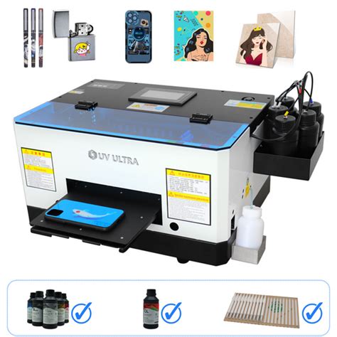 Uv Ultra A5 L800 Uv Printer Flatbed Uv Led Printer Bundle Dtf Ultra