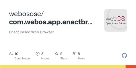 Github Webosose Com Webos App Enactbrowser Enact Based Web Browser