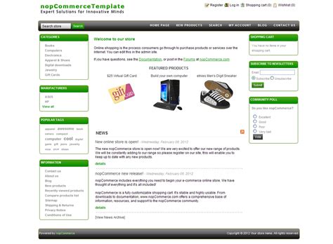 Free Nopcommerce 27 Templates