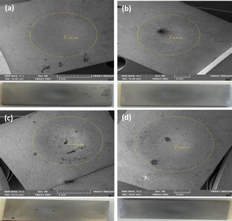 Sem Micrographs Of The Eroded Surface At Test Parameters Of 10 Min At