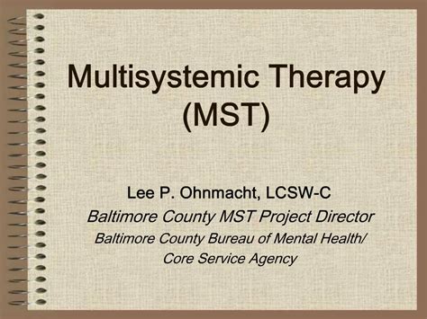 Ppt Multisystemic Therapy Mst Powerpoint Presentation Free Download Id712857