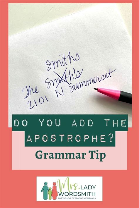 How To Make Last Names Plural Or Possessive English Writing Skills Good Grammar Plurals