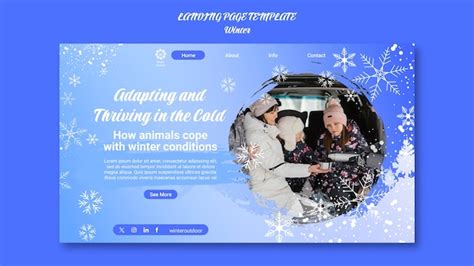 Winter Template Design Free Psd