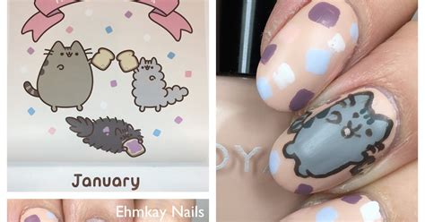 Ehmkay Nails Pusheen Calendar Series Toast To Pusheen