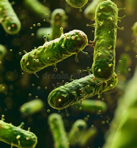 Imagen De Bacterias Bacterianas Microbe 3d Rending Foto De Alta Calidad