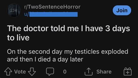 Terminally Ill Guy R2sentence2horror