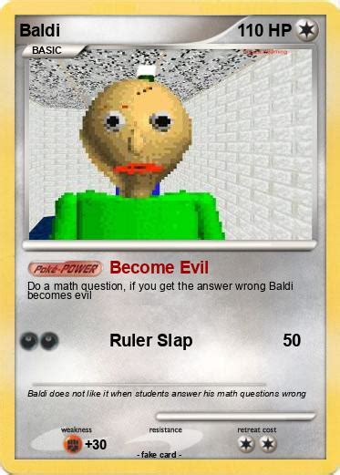 Pokémon Baldi 318 318 Become Evil My Pokemon Card