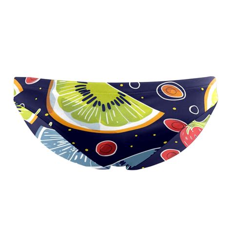 Swim Jammers For Men Mens Athletic Swimwear Briefs Cartoon Strawberry Lemon Kiwi