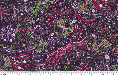 Bush Tucker After Rain In Nt Purple By Mariyne Doolan Fabrilish