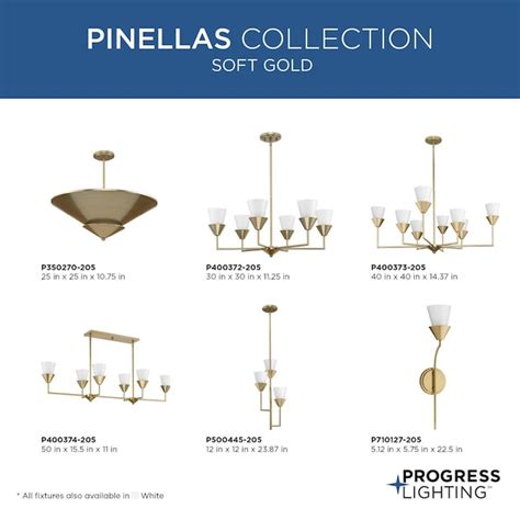 Progress Lighting Pinellas 4 Light 25 In White Flush Mount Light