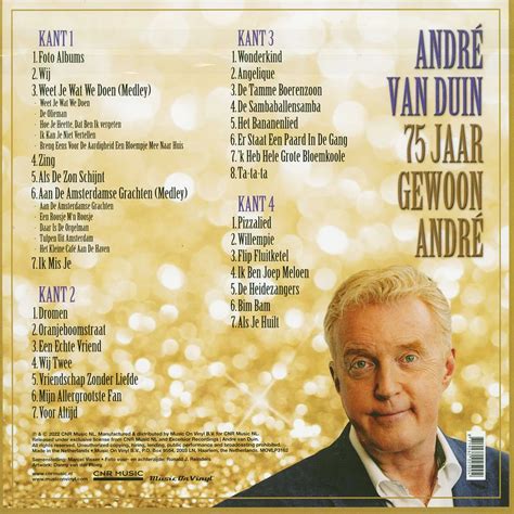 Andre Van Duin 75 Jaar Gewoon Andre Vinyl 2lp 2022 Eu