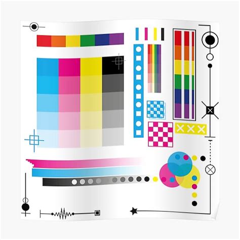 Colour Wheel Abstract Printer Test Poster For Sale By Dr Faustus Redbubble