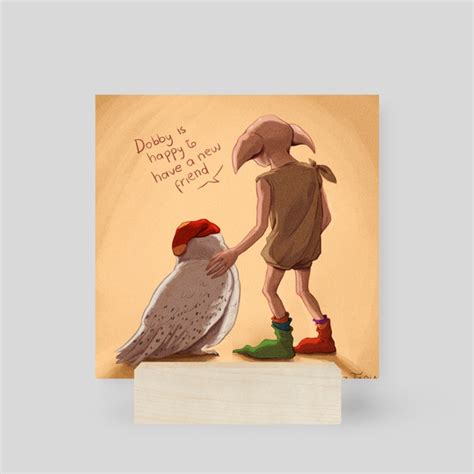 Dobby And Hedwig An Art Print By Luz Tapia Inprnt