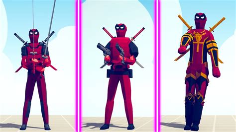 Evolution Of Deadpool Totally Accurate Battle Simulator Tabs Youtube