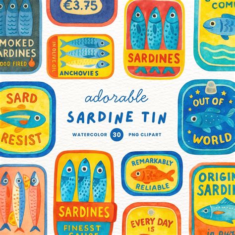 Sardine Tin Clipart Cute Sardine Clipart Sardine Png T For Friend