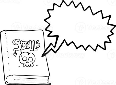 Speech Bubble Cartoon Spell Book 44967457 Png