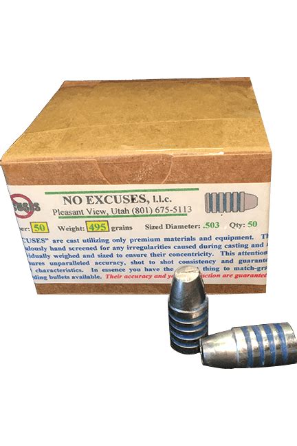 Products Archive No Excuses Muzzleloading Bullets