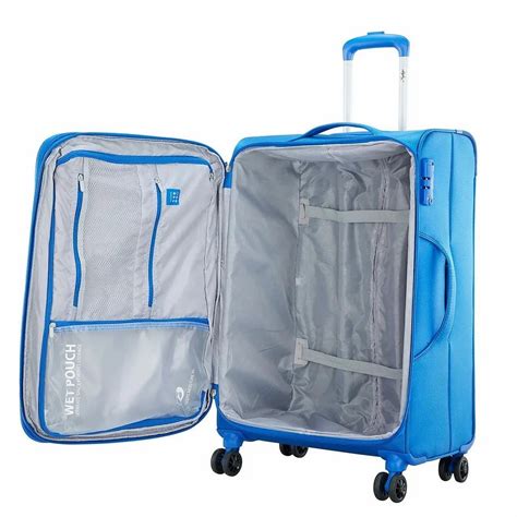 Polyester Skybags Blue Reverb Nxt Trolley Bag Size Medium At ₹ 4500