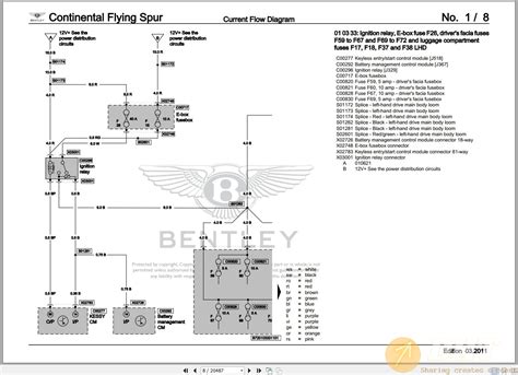 Bentley Continental Flying Spur 2005 2013 Workshop Manual Electrical
