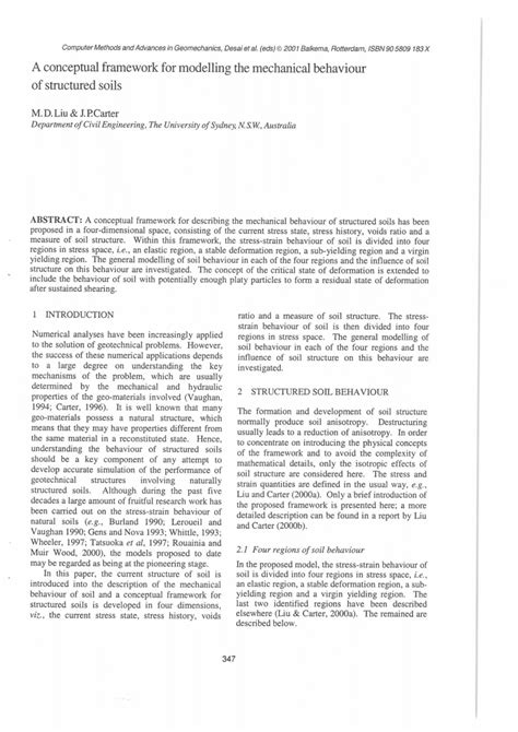 Pdf A Conceptual Framework For Modelling The Constitutive Behaviour