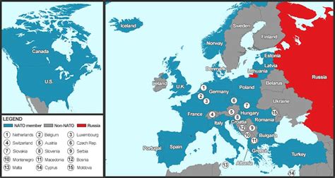 Map 28 Countries Comprise Nato Political Military Alliance Cbcnews Ca