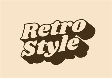 Premium Vector Retro Style Text Effect In Vintage Style And Colors Premium Vector Retro Style Text Effect In Vintage Style And Colors
