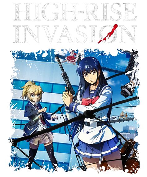 High Rise Invasion Yuri Honjo And Mayuko Nise Anime Greeting Card By
