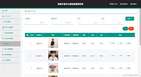 基于ssm和vue的留守儿童信息管理系统基于vue留守儿童管理系统 Csdn博客