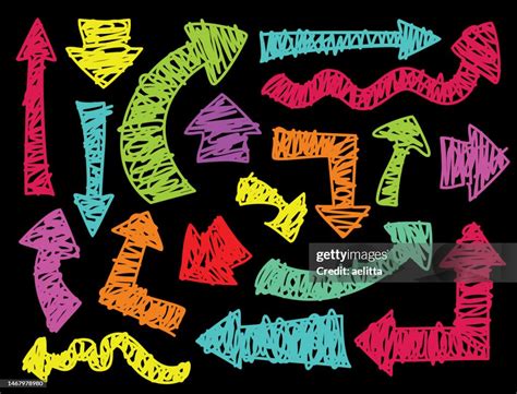 Hand Drawn Arrows Scribble High Res Vector Graphic Getty Images