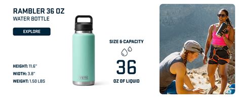 Yeti Rambler 36 Oz Bottle Leakproof Vacuum Insulated