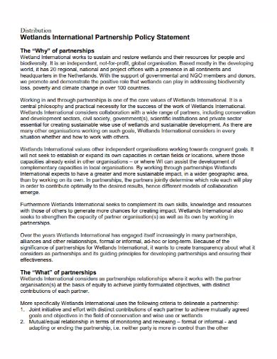 Free 10 Partnership Distribution Statement Samples In Pdf