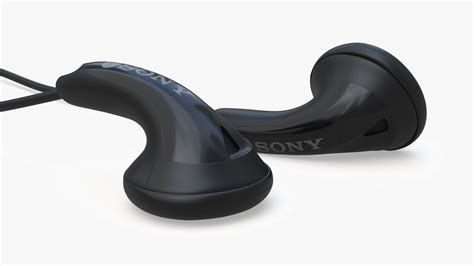 3d Sony Vintage In Ear Headphones Rolled Turbosquid 2290812