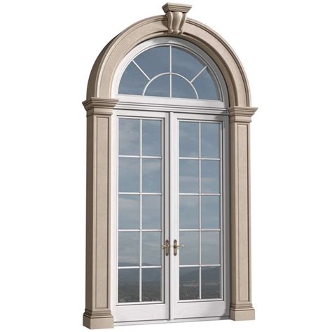 3d Arched Classic Facade Window Entrance Door Arched Opening