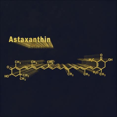 Premium Photo Astaxanthin Keto Carotenoid Structural Chemical Formula Gold On Dark Background
