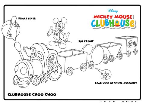 Mickey Mouse Clubhouse Toodles Coloring Pages
